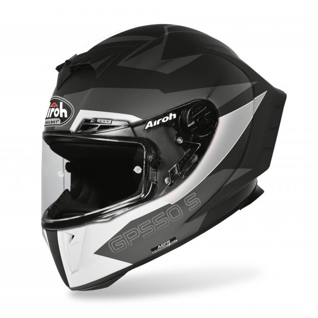 helma Airoh GP 550S Vector black/white/silver matte | Ride4Stars